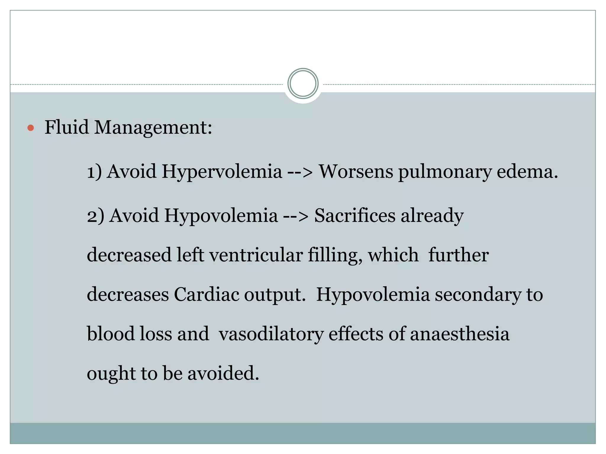 Anaesthesia for closed mitral valvotomy | PPTX