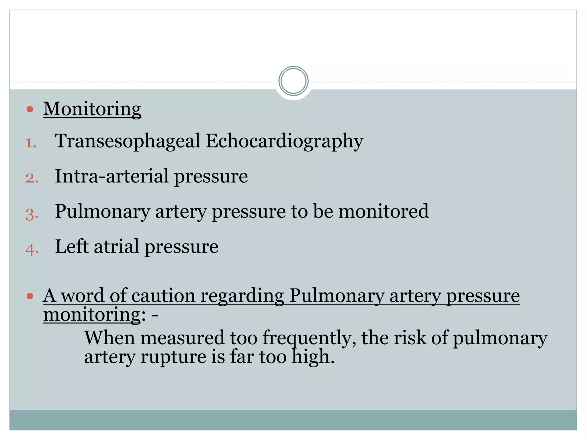 Anaesthesia for closed mitral valvotomy | PPTX