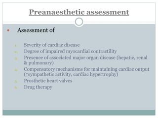 Anaesthesia for closed mitral valvotomy | PPTX