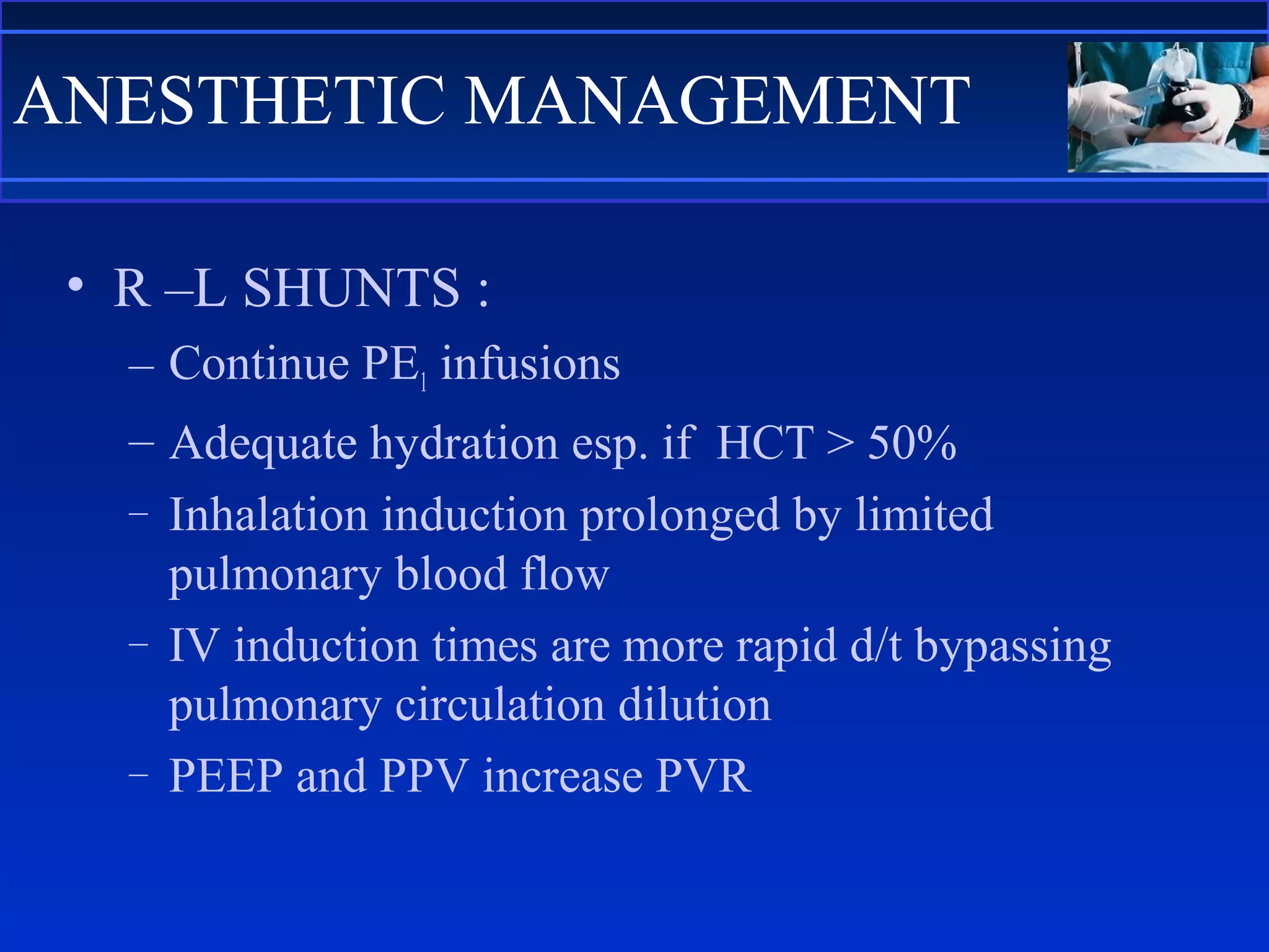 Anaesthesia for congenital heart disease | PPT