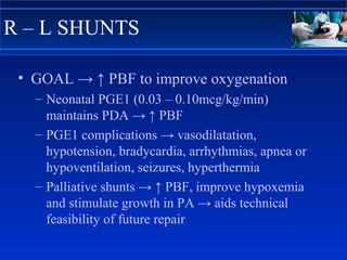 Anaesthesia for congenital heart disease | PPT