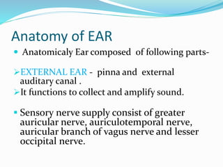 Anaesthesia for ear sugery | PPTX