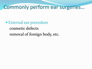 Anaesthesia for ear sugery | PPTX