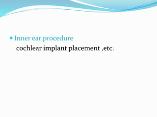 Anaesthesia for ear sugery | PPTX