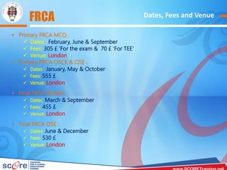 Anaesthesia International Certificates FRCA, MCAI & EDAIC -Orientation ...