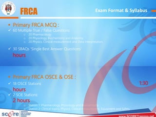 Anaesthesia International Certificates FRCA, MCAI & EDAIC -Orientation ...
