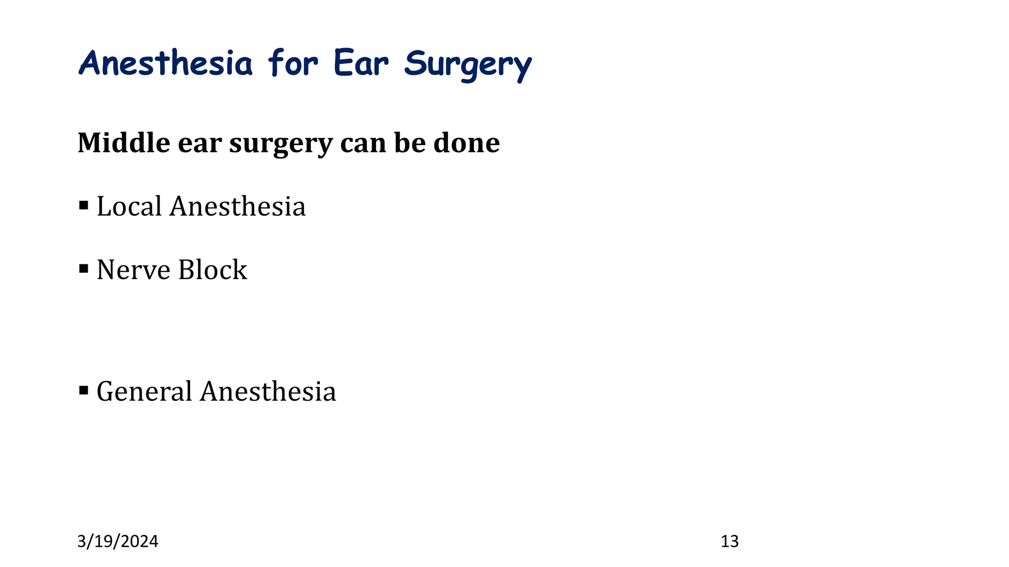 Anaesthesia for Ear, nose, throat surgery.pptx