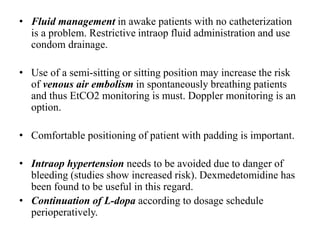 Anaesthesia for functional neurosurgery | PPTX