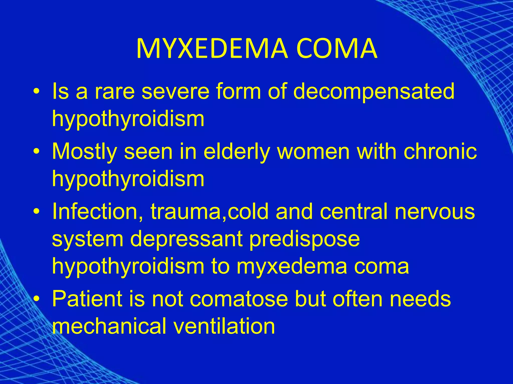 Anaesthesia for hypothyroid patient | PPTX