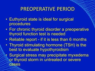 Anaesthesia for hypothyroid patient | PPTX