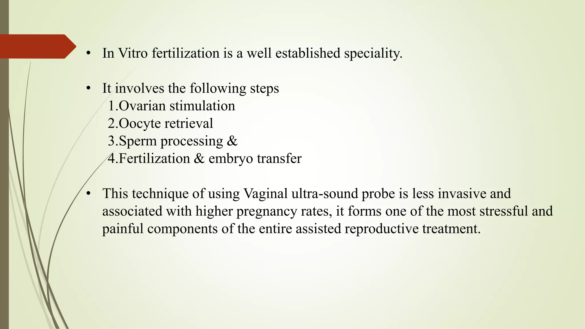 Anaesthesia for ivf | PPTX