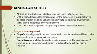 Anaesthesia for ivf | PPTX