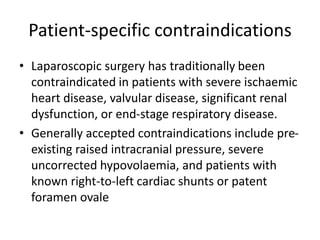 Anaesthesia for laparoscopic surgery from ceaccp journal | PPTX
