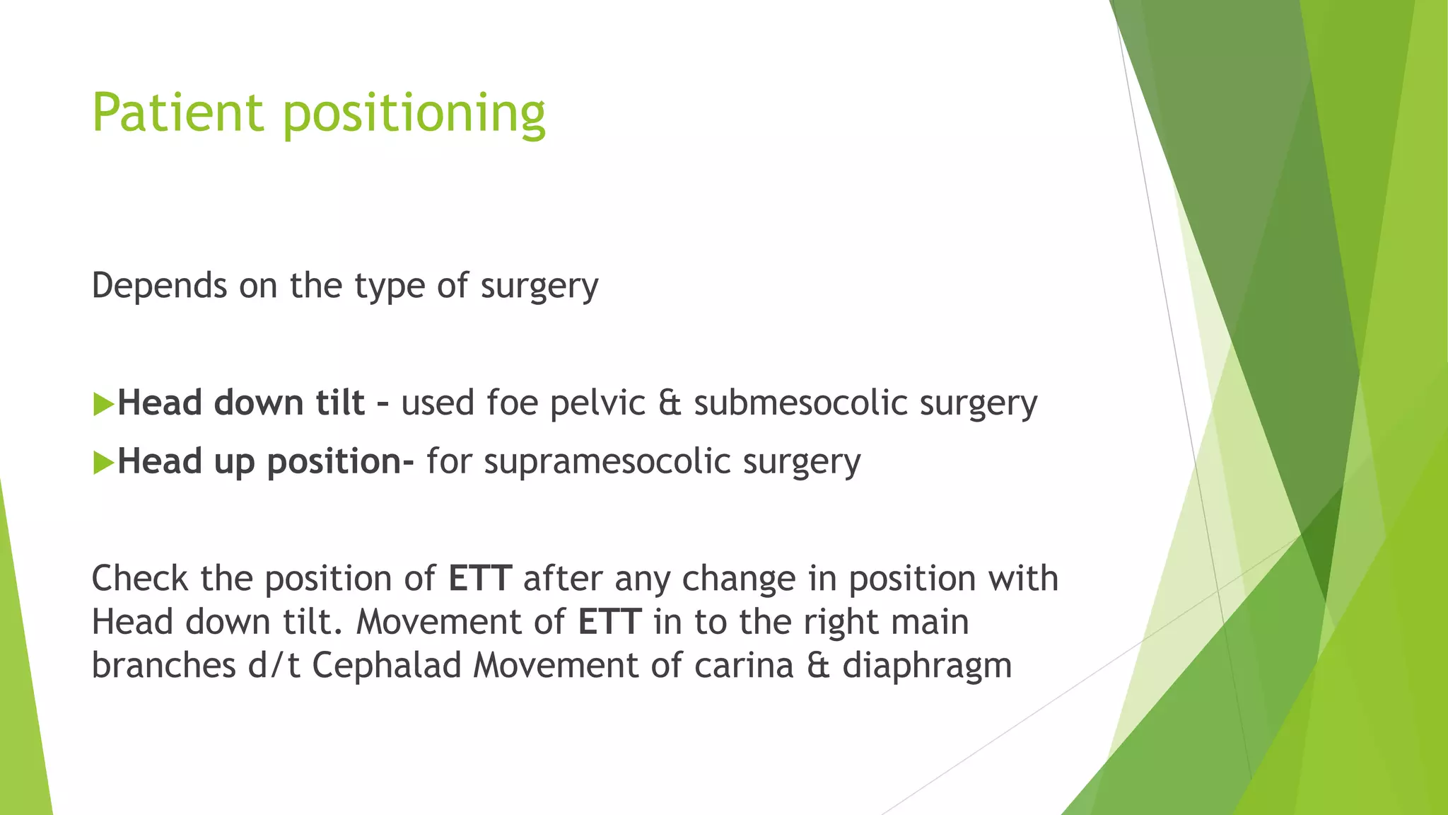 anaesthesia for laparoscopic surgery.ppt