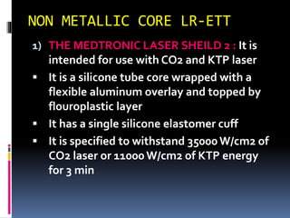 ANAESTHESIA FOR LASER SURGERIES | PPTX