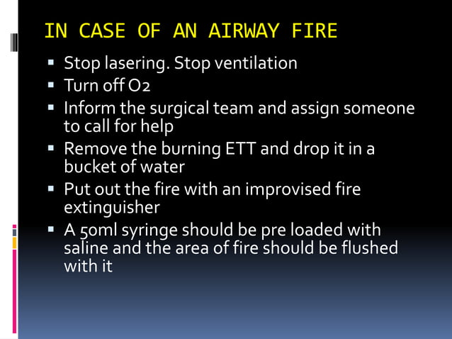 ANAESTHESIA FOR LASER SURGERIES | PPTX