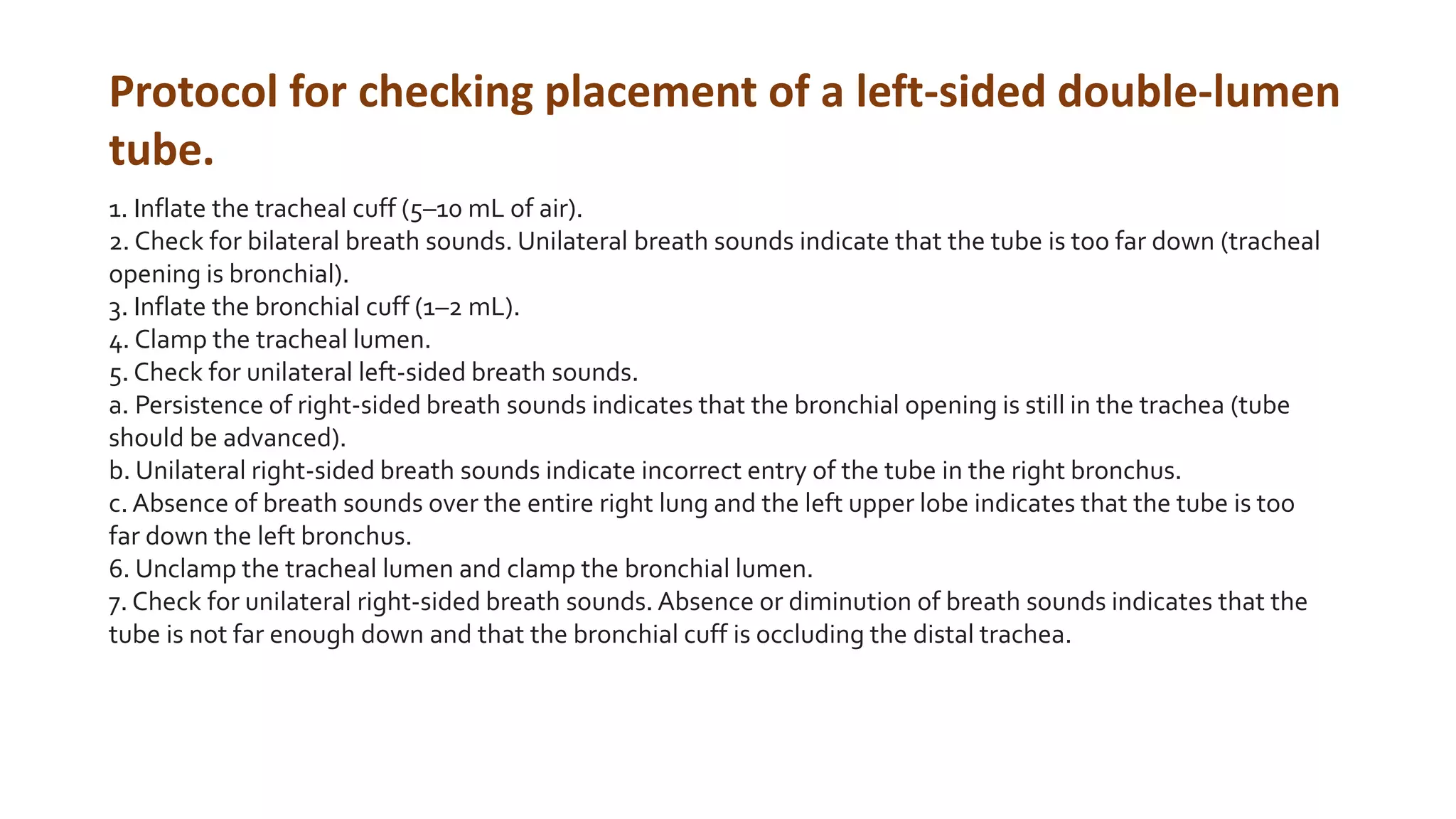 Anaesthesia for lung reduction surgery | PPTX