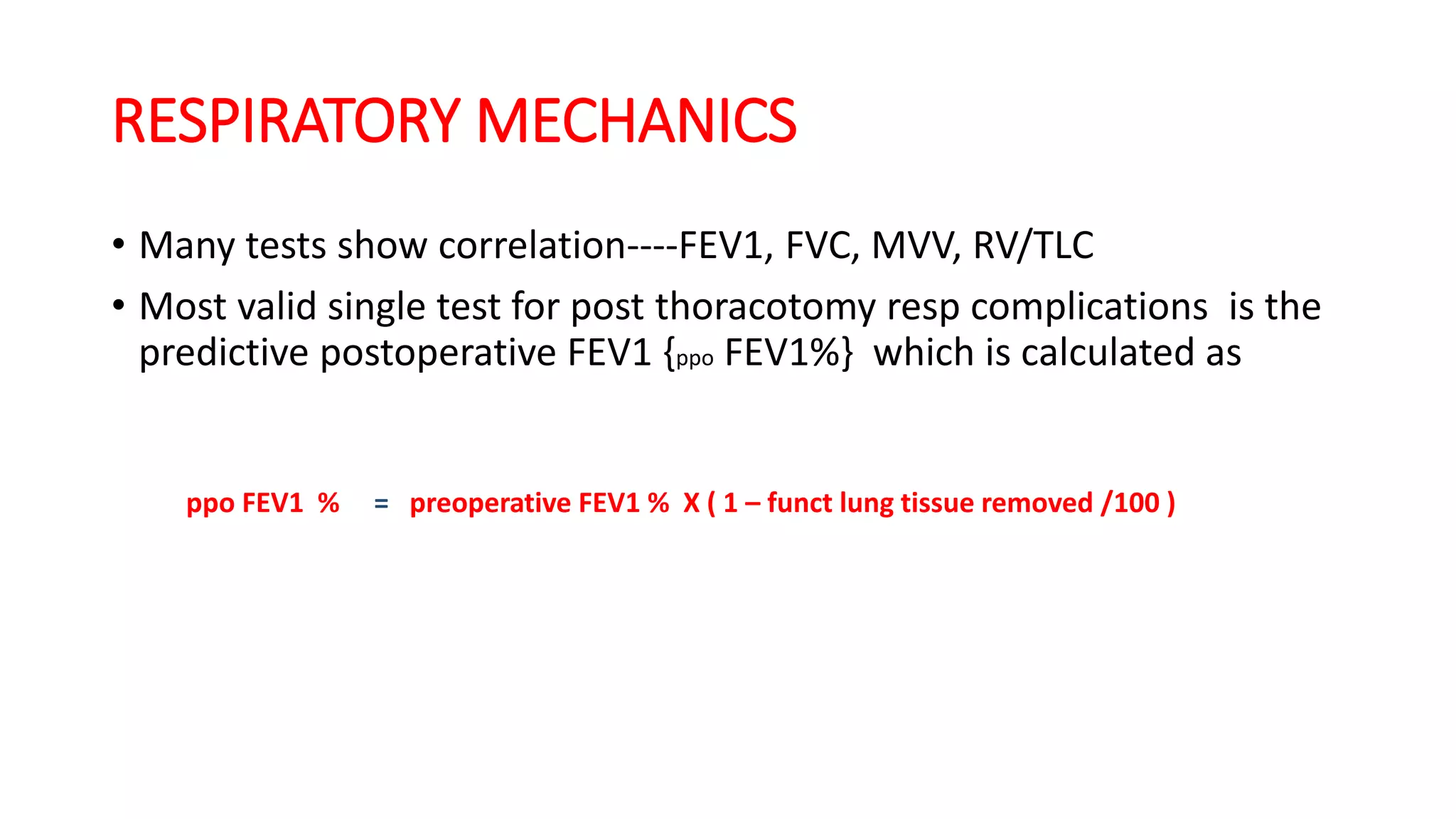 Anaesthesia for lung reduction surgery | PPTX