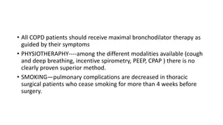 Anaesthesia for lung reduction surgery | PPTX