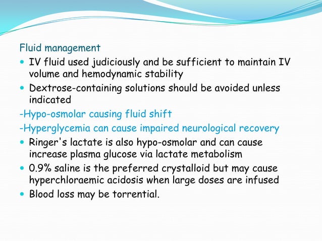 Anaesthesia for neurosurgery | PPTX