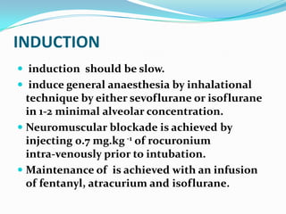Anaesthesia for off pump coronary artery bypass grafting | PPTX