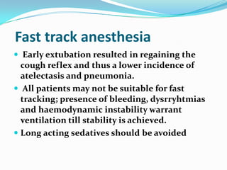 Anaesthesia for off pump coronary artery bypass grafting | PPTX