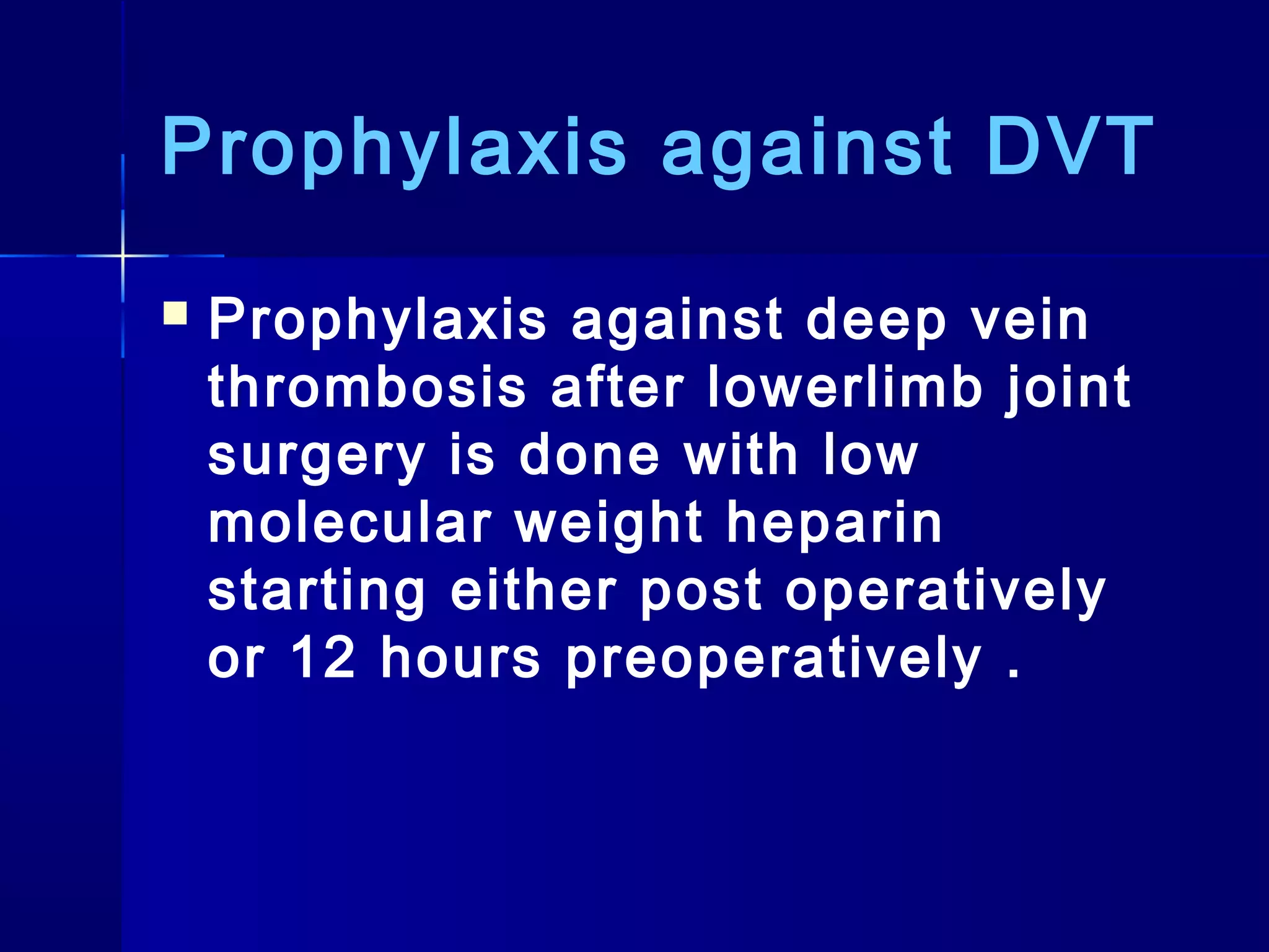 Anaesthesia for orthopaedic replacement surgeries | PPT