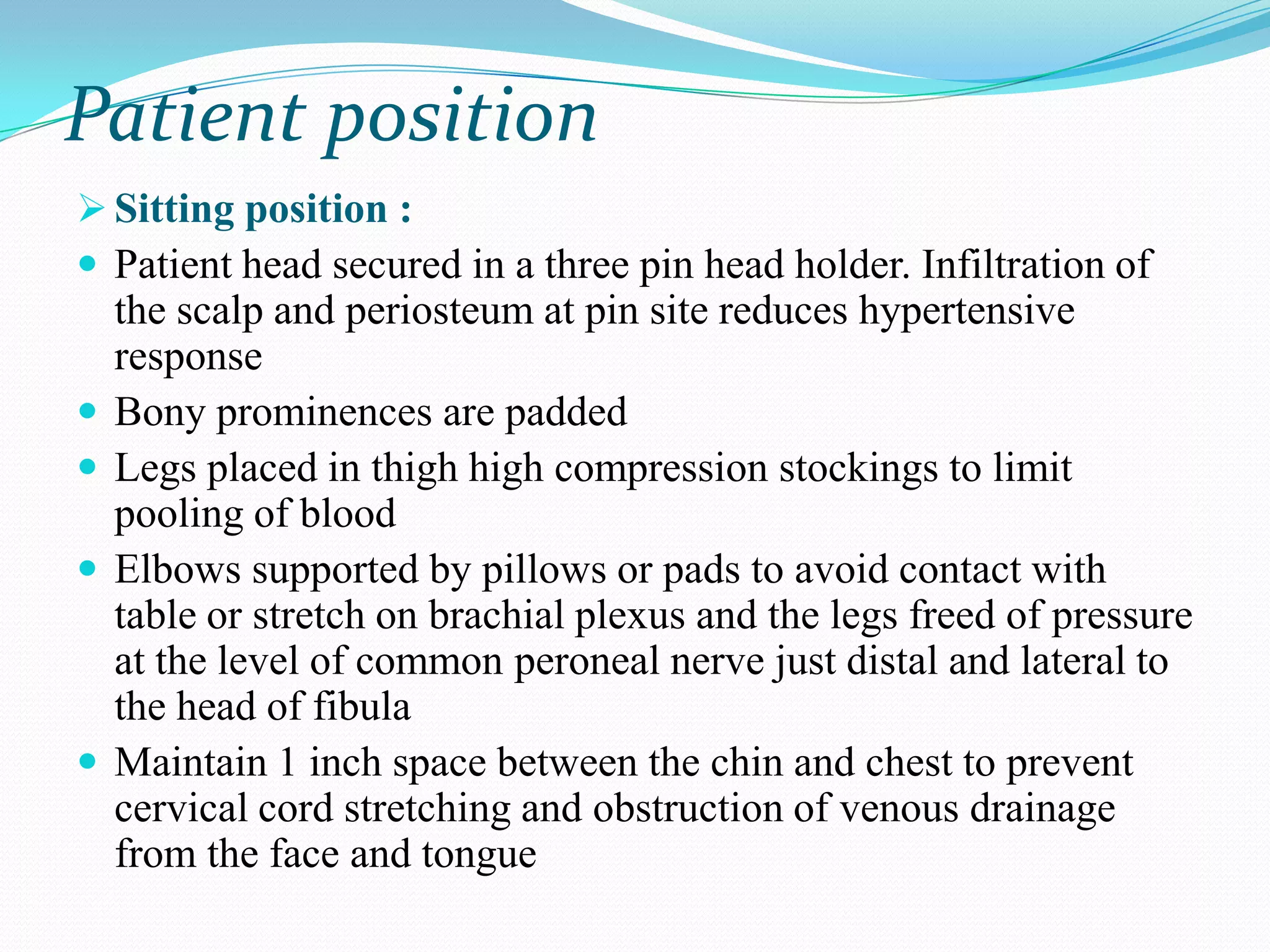 Anaesthesia for posterior fossa surgery | PPTX