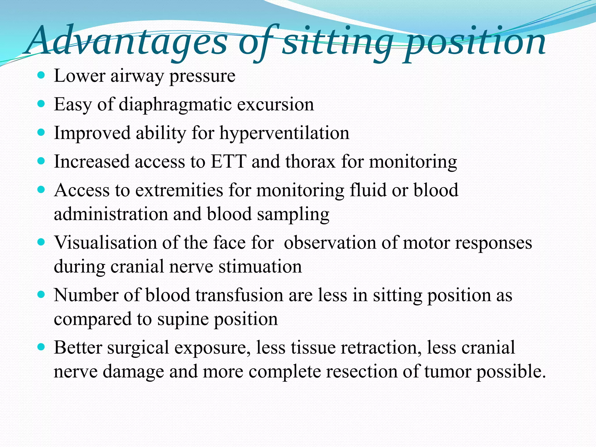 Anaesthesia for posterior fossa surgery | PPTX