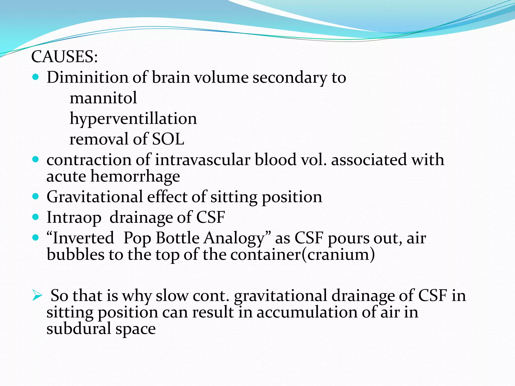 Anaesthesia for posterior fossa surgery | PPTX