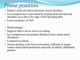 Anaesthesia for posterior fossa surgery | PPTX
