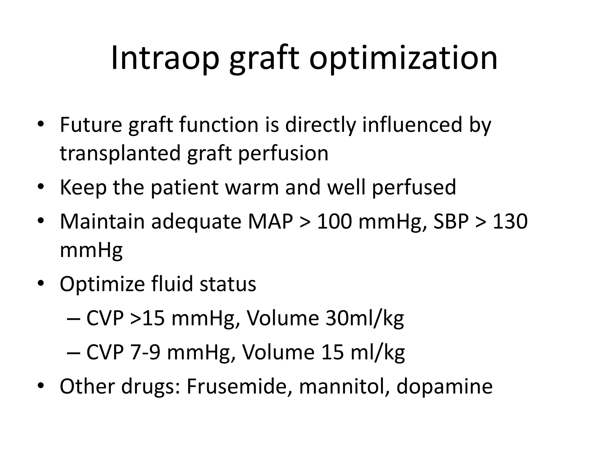 Anaesthesia for renal transplant | PPTX