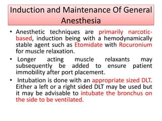 Anaesthesia for robotic cardiac surgery | PPTX