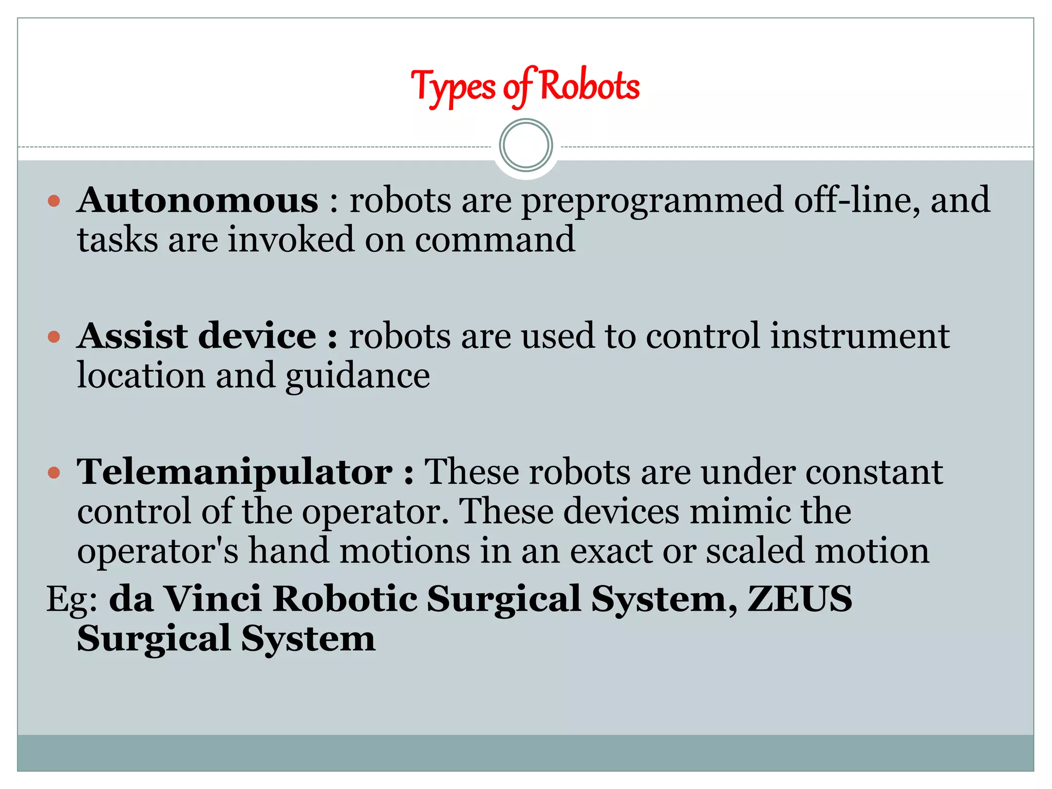 Anaesthesia for robotic surgery | PPTX