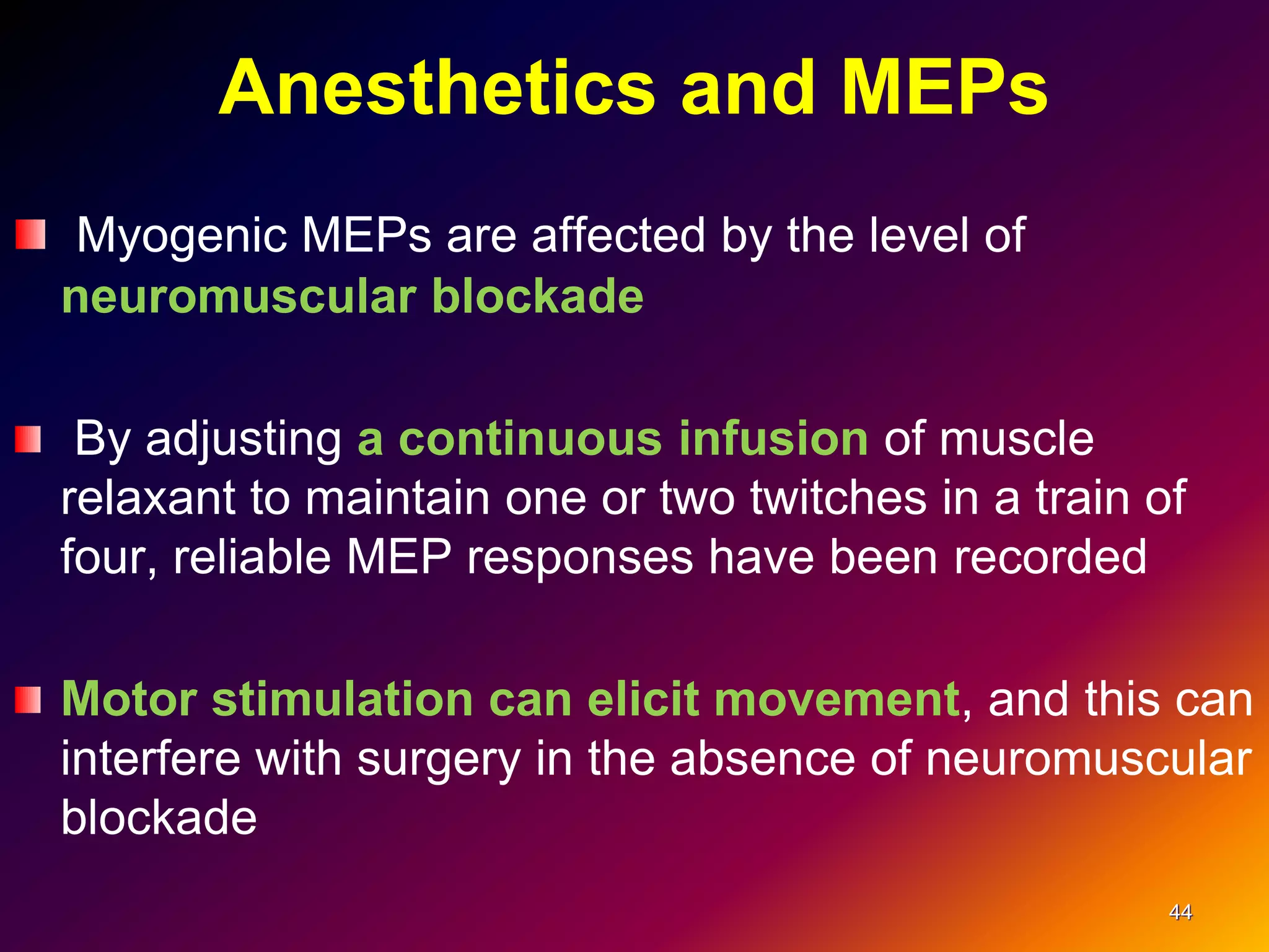 Anesthesia for spine surgery | PPT