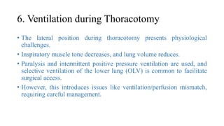 Anaesthesia for thoracic surgery and consideration.pptx