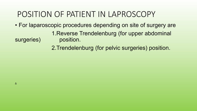ANAESTHESIA IN LAPAROSCOPY.pptx by Dr sadhana | PPT