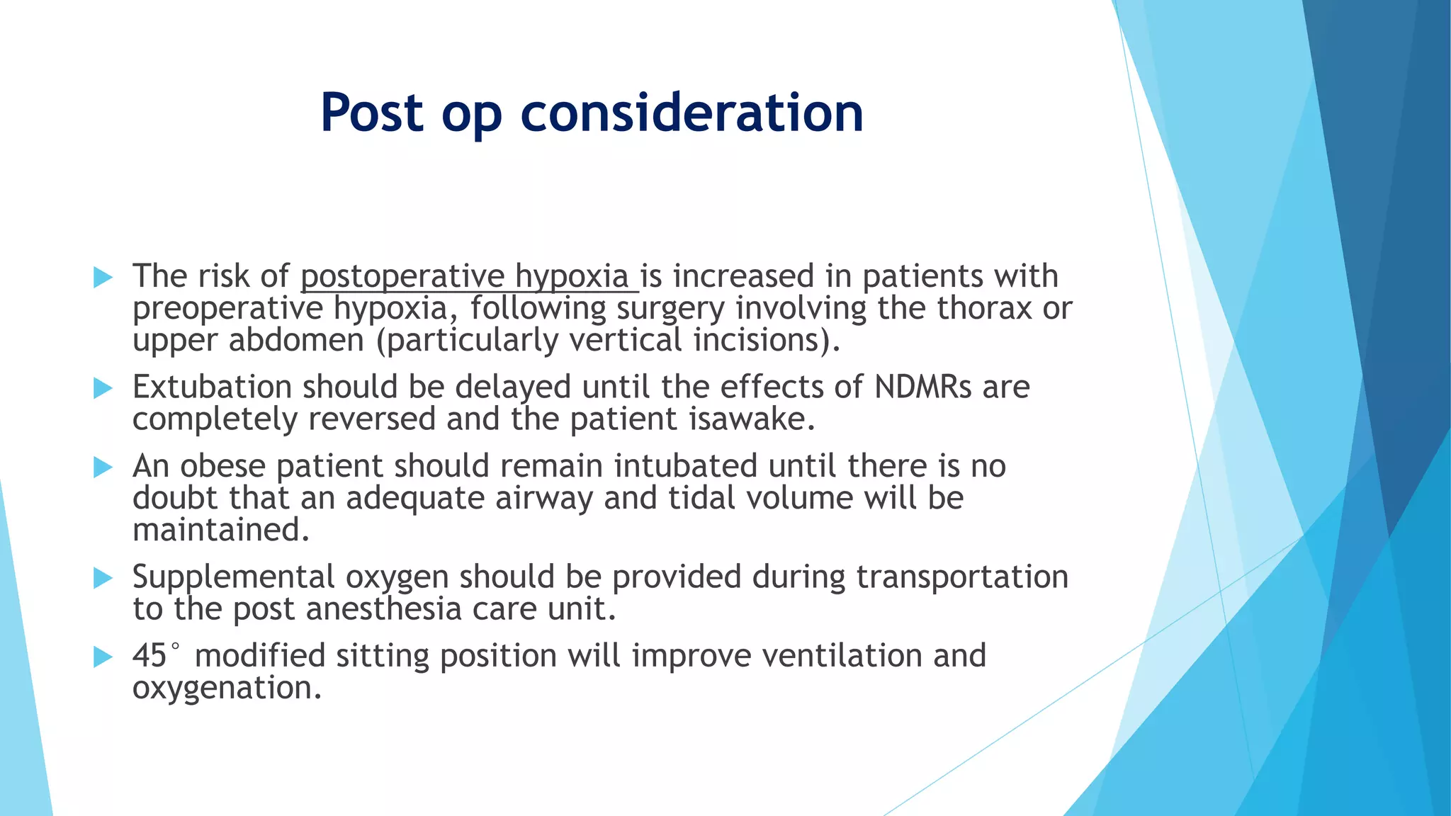 Anaesthesia in obesity | PPTX