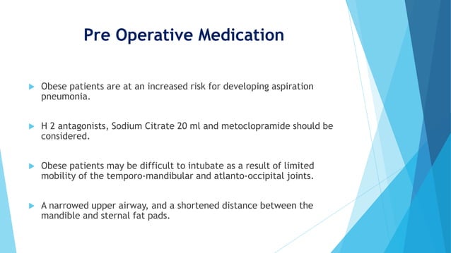 Anaesthesia in obesity | PPTX | Heart and Cardiovascular Diseases ...