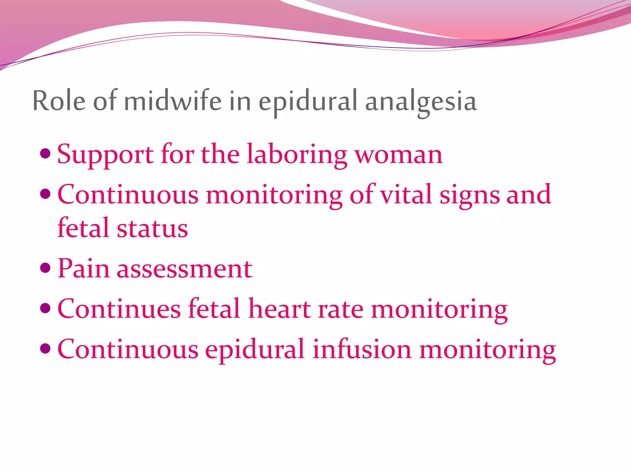 Anaesthesia in obstetrics and role of midwife | PPTX