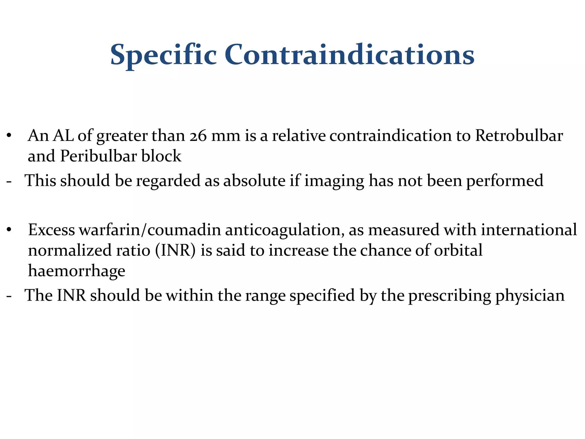 Anaesthesia in ophthalmic surgery | PPT