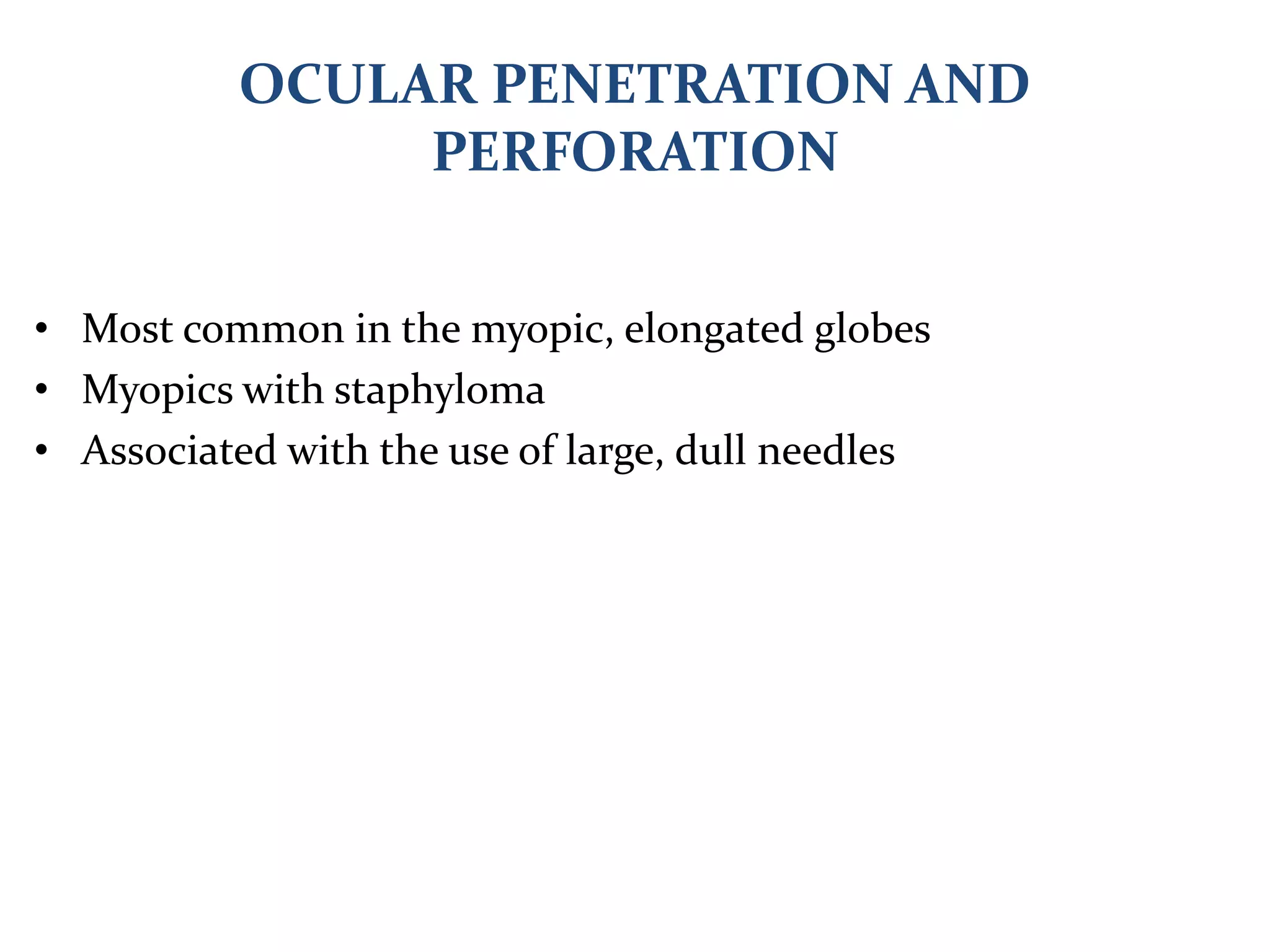 Anaesthesia in ophthalmic surgery | PPT