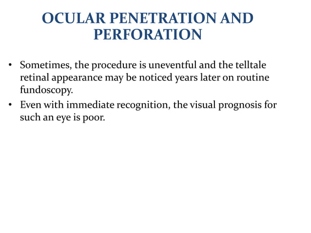 Anaesthesia in ophthalmic surgery | PPT | Eye and Vision Conditions ...