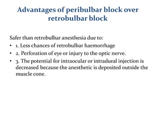 Anaesthesia in ophthalmic surgery | PPT