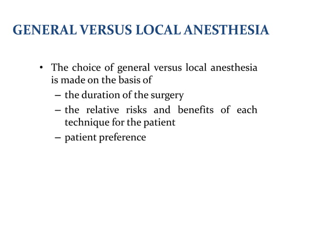 Anaesthesia in ophthalmic surgery | PPT | Eye and Vision Conditions ...
