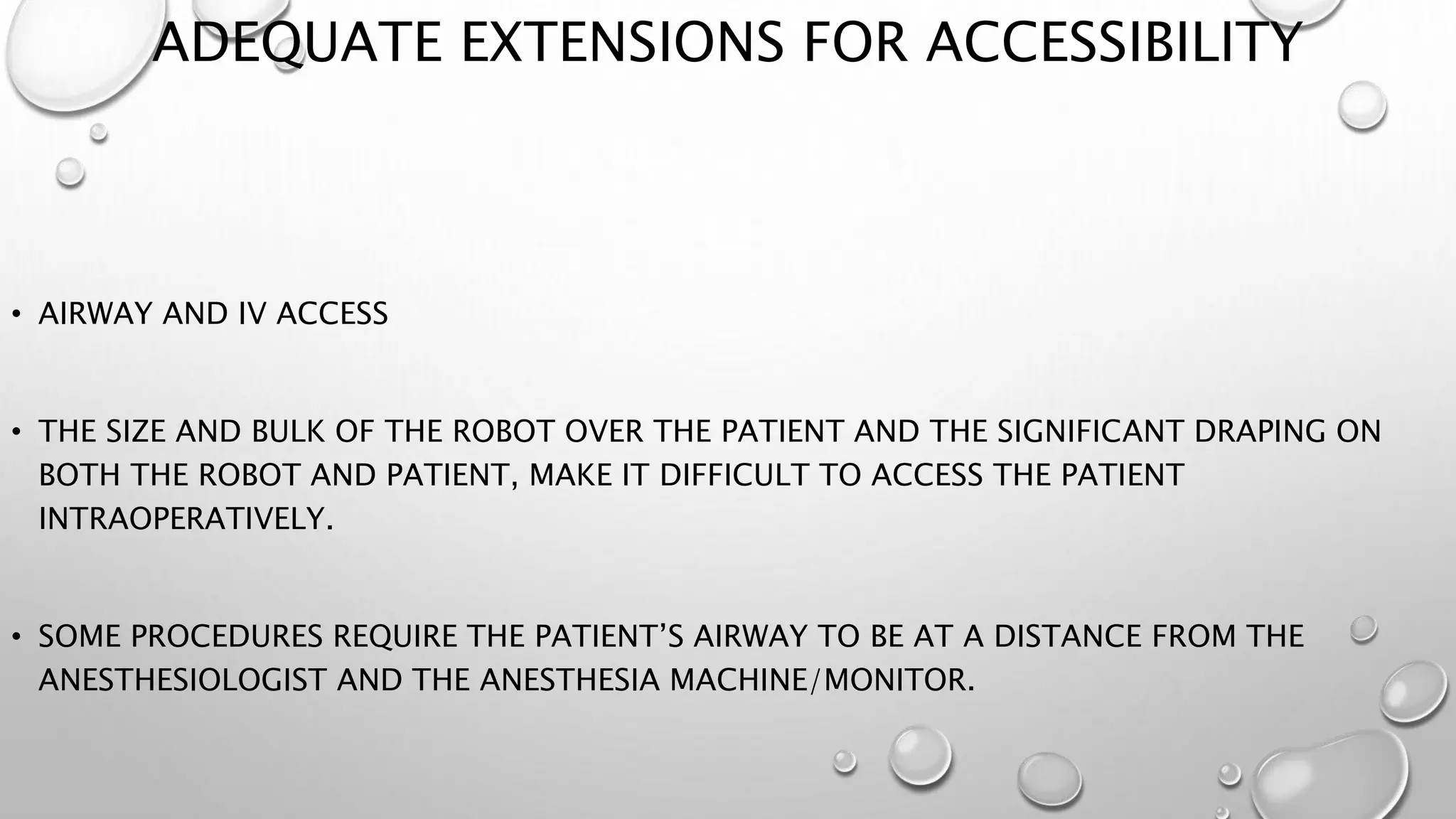 Anaesthesia in robotic surgery | PPTX