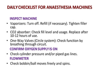 Anaesthesia machine | PPTX