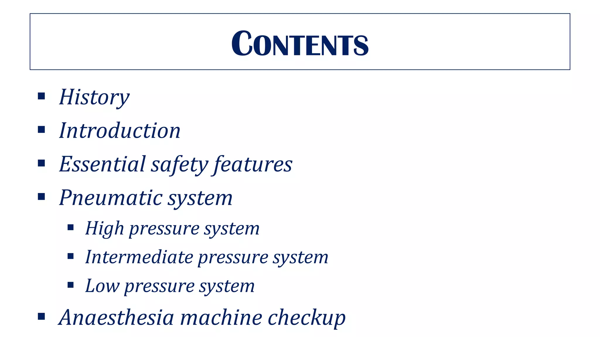 Anaesthesia machine | PDF