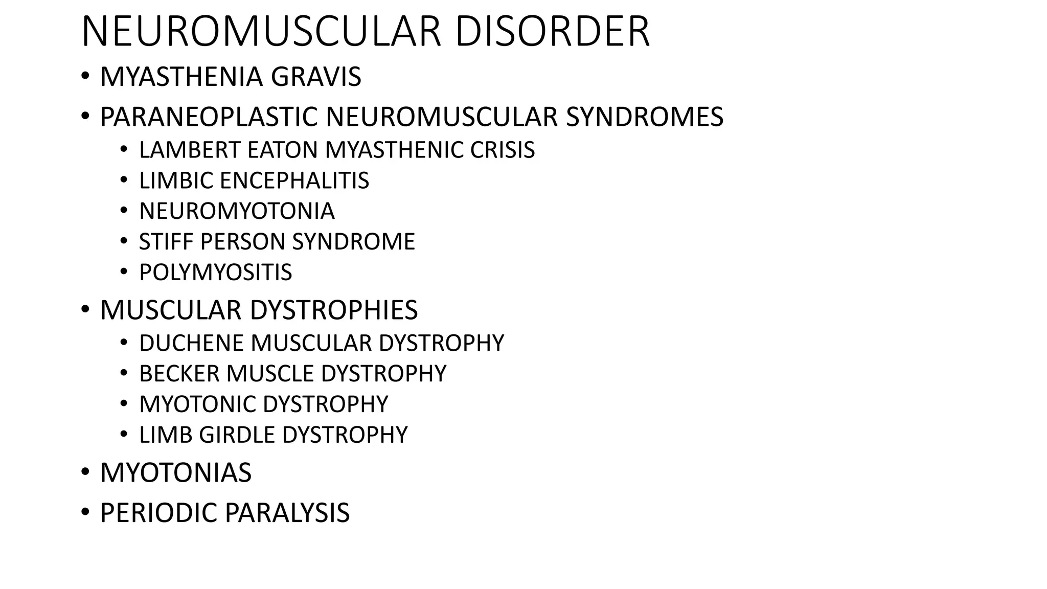 ANAESTHESIA MANAGEMENT IN PATIENTS OF NEUROMUSCULAR DISORDERS.pptx