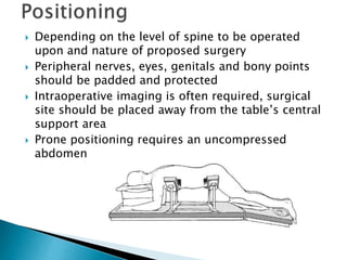 Anaesthesia management of patient posted for scoliosis correction | PPTX